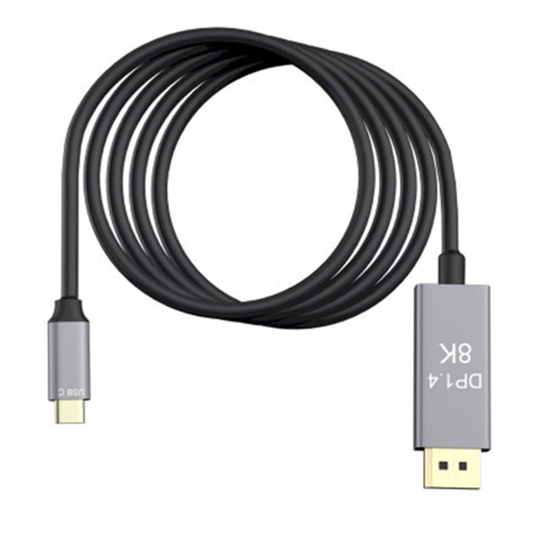 USB Type C To DisplayPort 1.4 Adapter Cable With PD Charging Port For ...