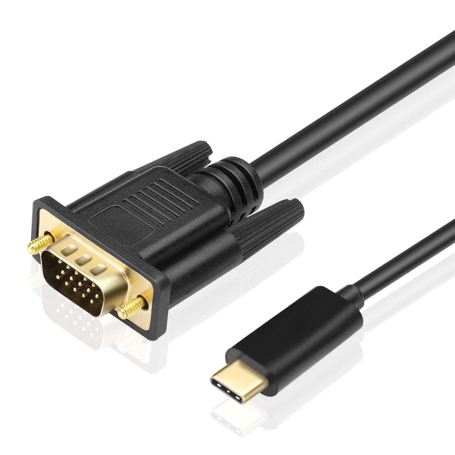 USB Type C (USB-C) to VGA 1080P Cable Converter Adapter (6FT) - USB-C 3 ...