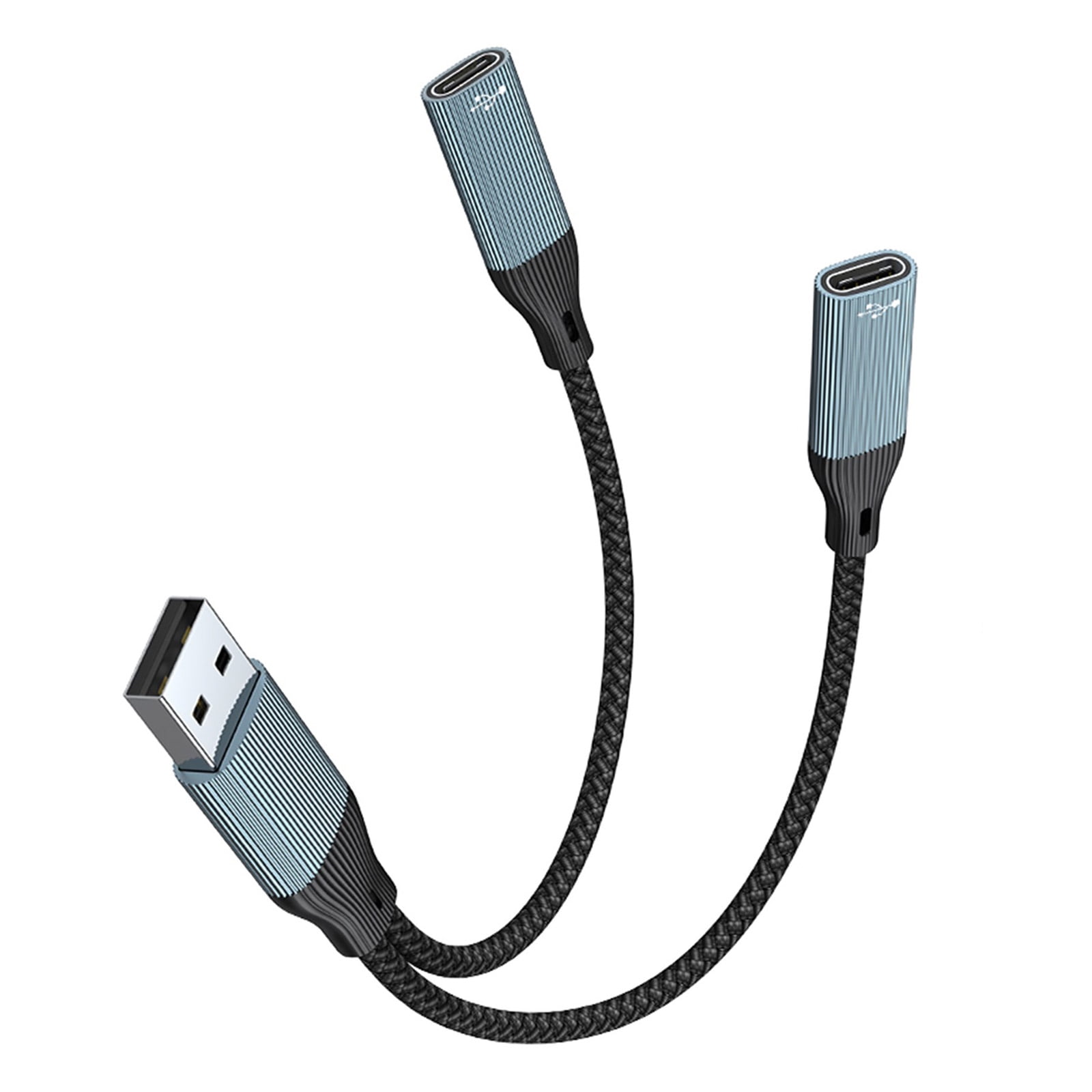 USB Type C Y Cable Male to 2 Female Extenders, Multiport Charging ...