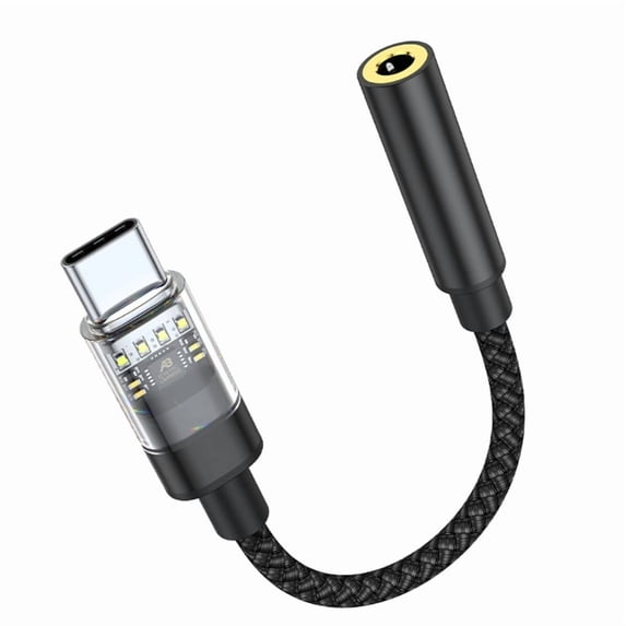 USB Type C to 3.5mm Headphone Jack Adapter Audio Converter Wire for ...