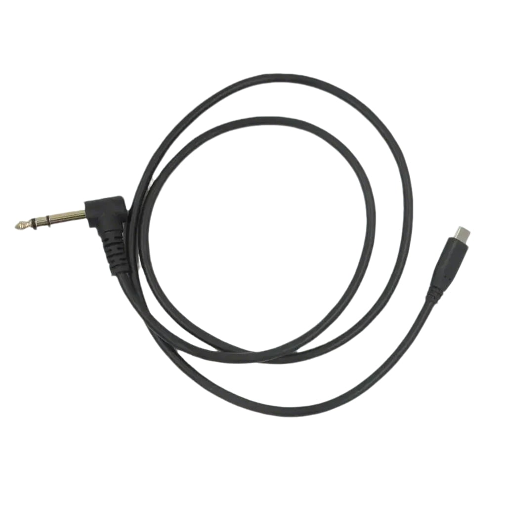 USB Type C to 6.35mm Double Channel Adapter Cable Gold Plated ...