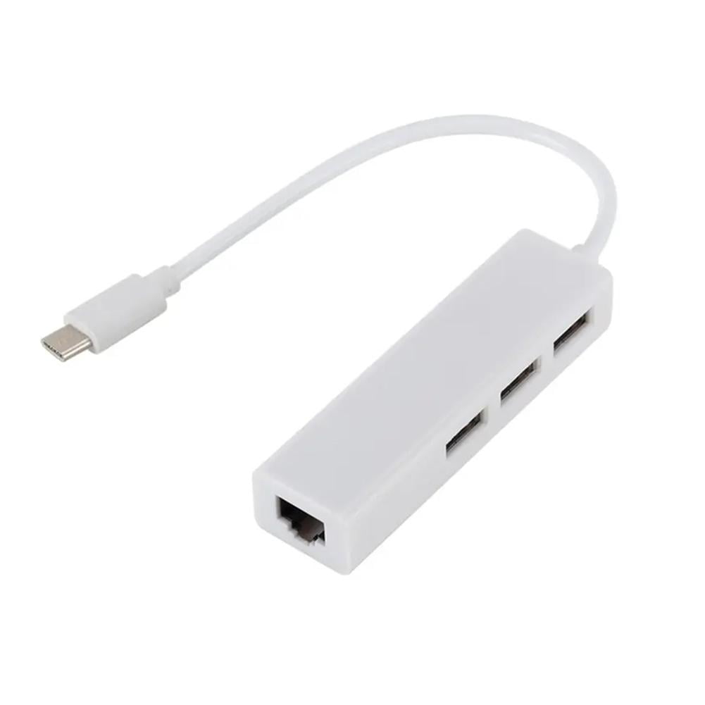 USB Type-C to Ethernet RJ45 Network LAN Adapters Converter Cables Hub ...