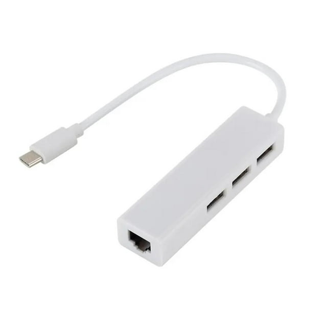 USB Type-C to Ethernet RJ45 Network LAN Adapters Converter Cables Hub ...