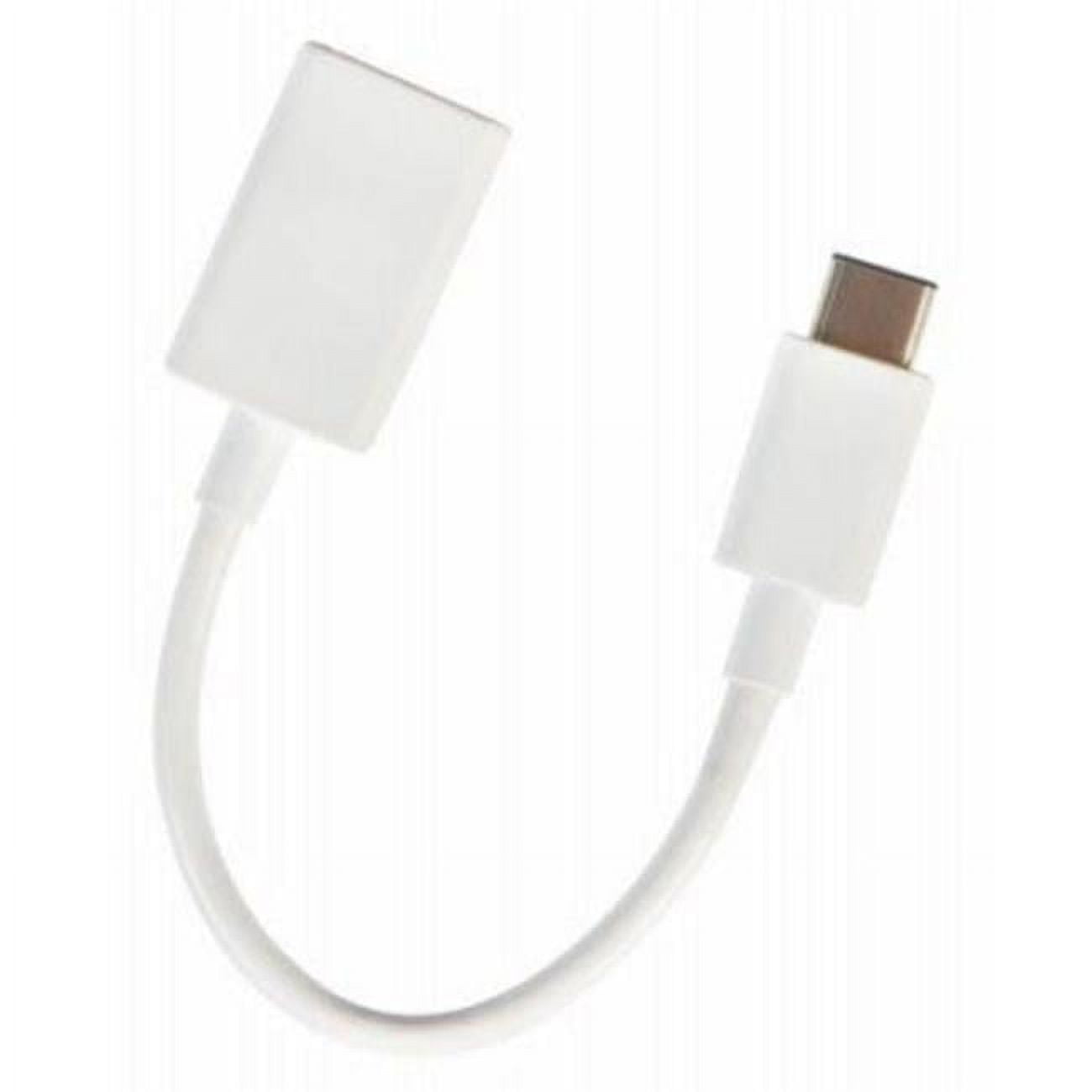 USB Type-C to Type A Adapter Cable, White - Walmart.com