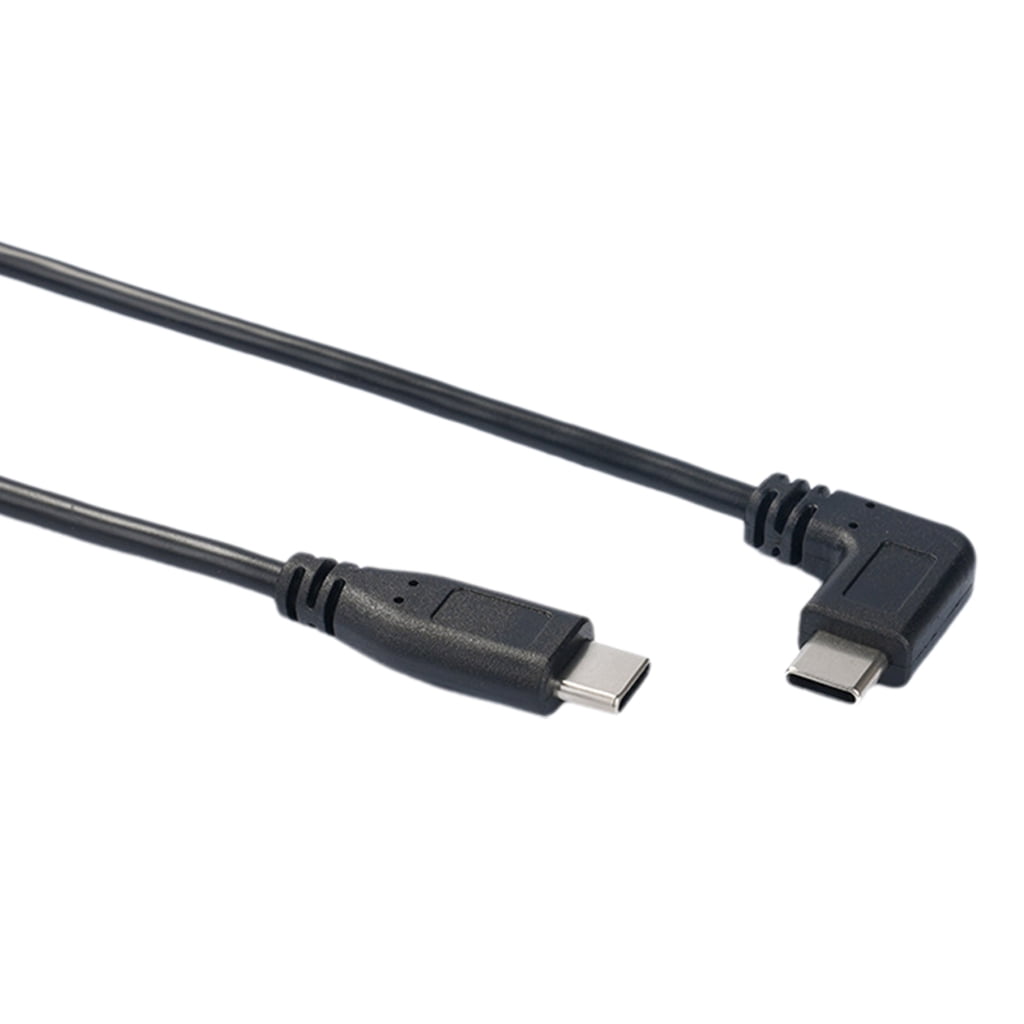 USB Type C to Type C 60W Charger Cord 90 Degree PVC Cable for Fast ...