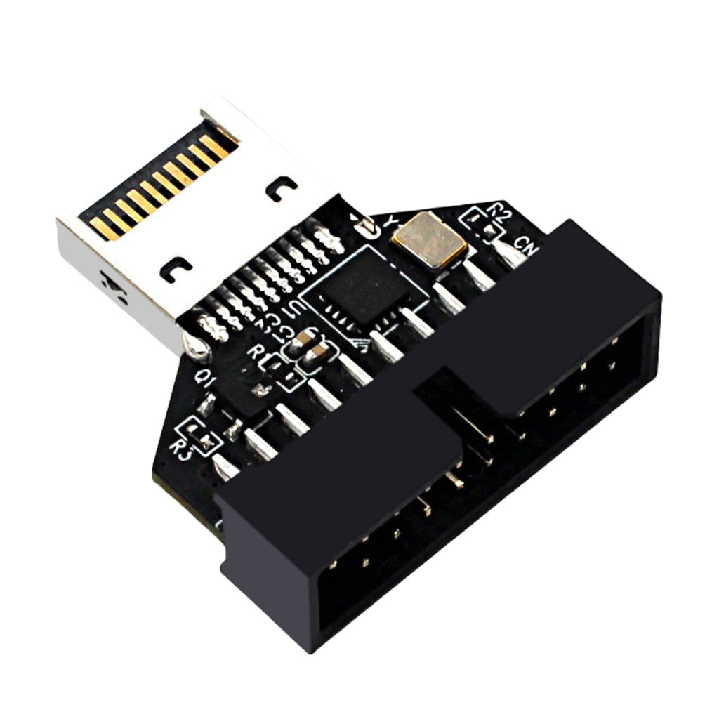 USB Type E 20Pin To USB 19P Chassis Extension Data Transfer For Desktop Motherboards Front USB ...