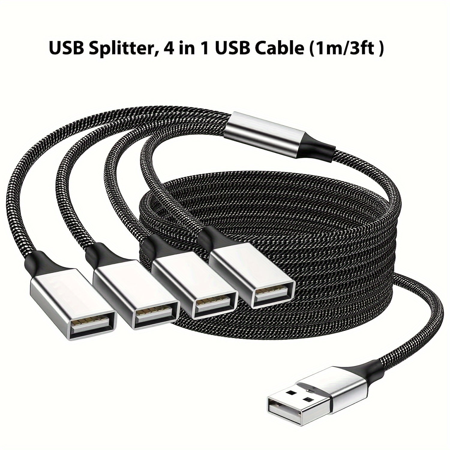 USB Type-c HUB Splitter Extensions OTG USB C Adapter 4 Port High Speed ...