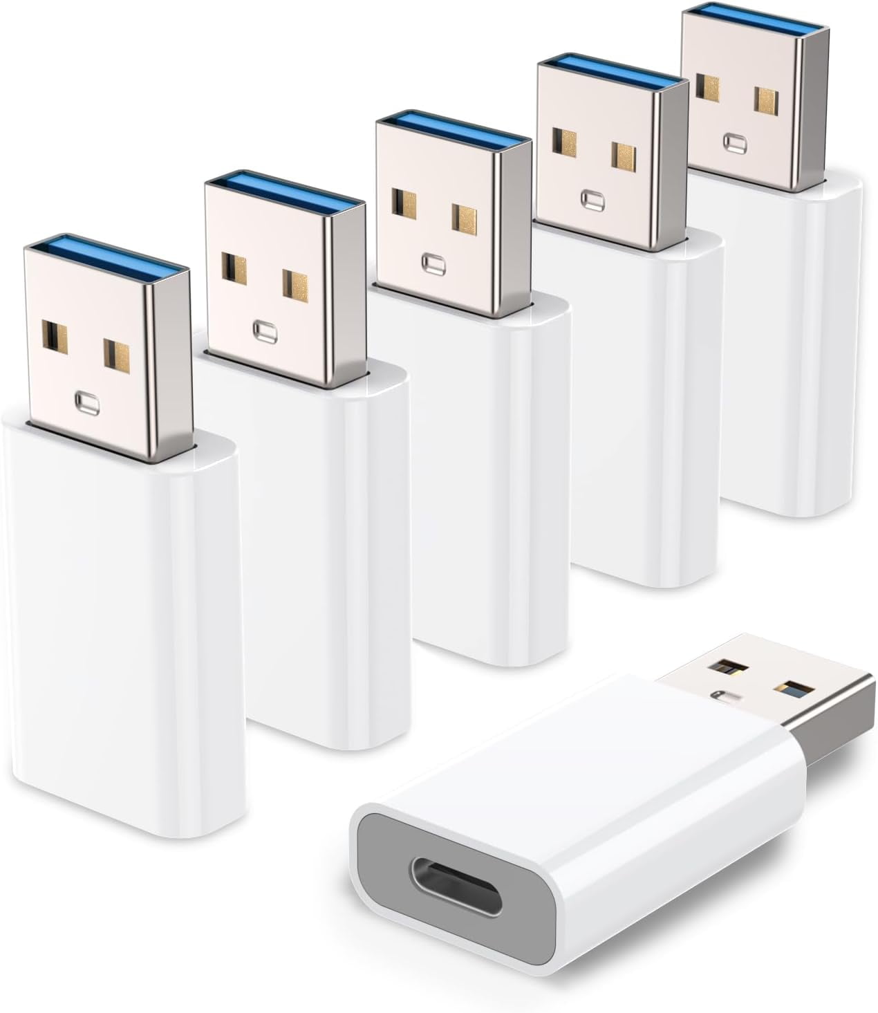 USB to USB C Adapter, USB C Female to USB Male Adapter Compatible with ...