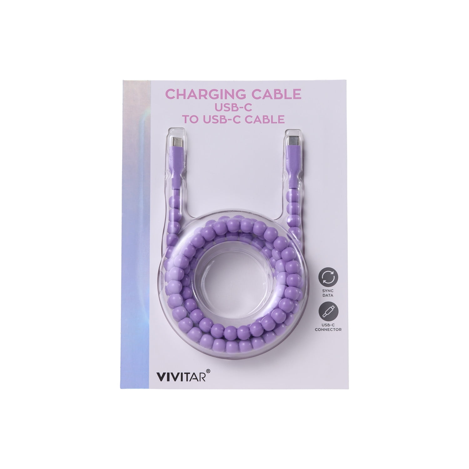 Vivitar Back to School USB/USB-C Cord, Purple, New - Walmart.com