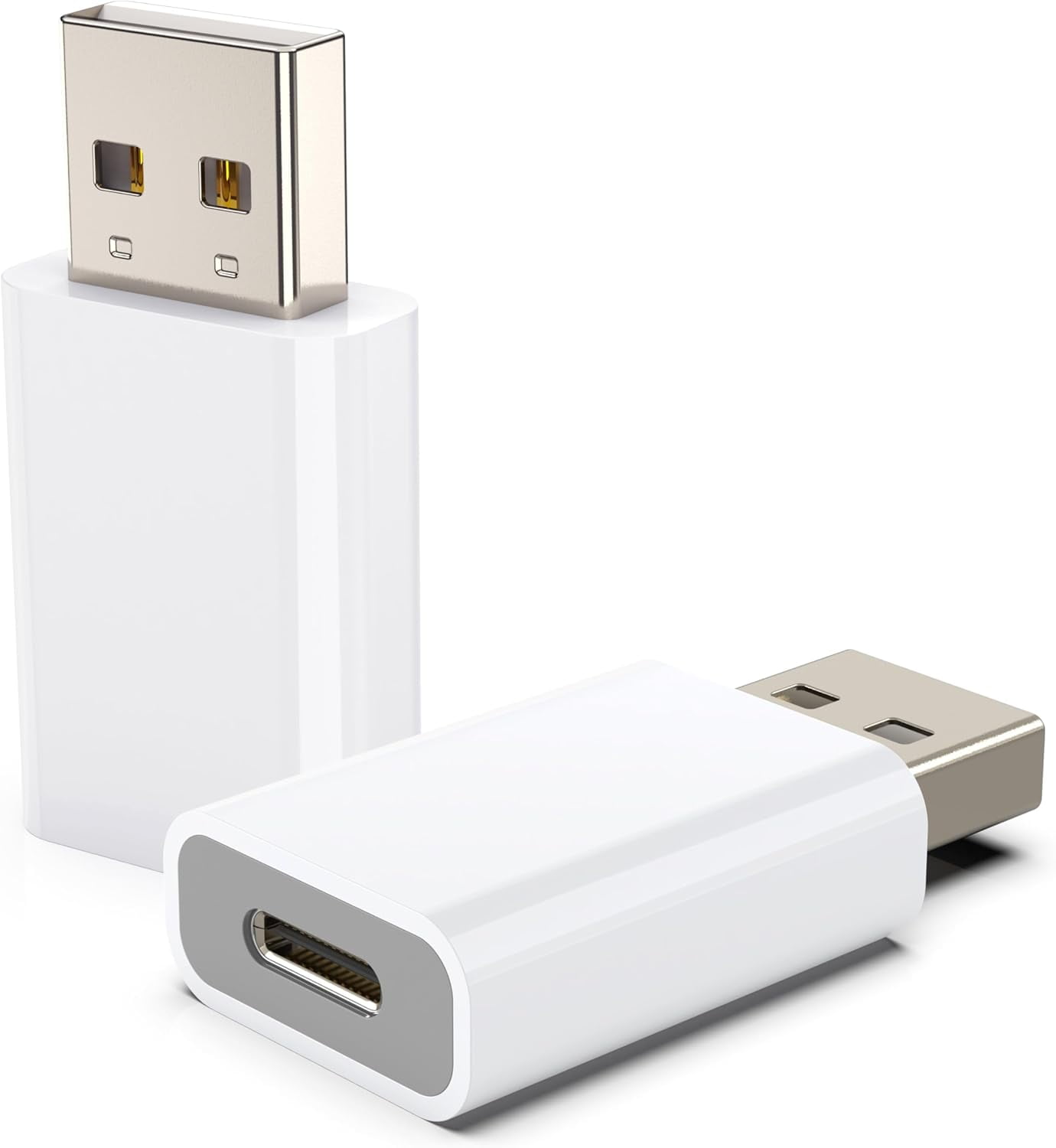 USB to USB C adapter, Type-C female to USB-A male adapter, compatible ...
