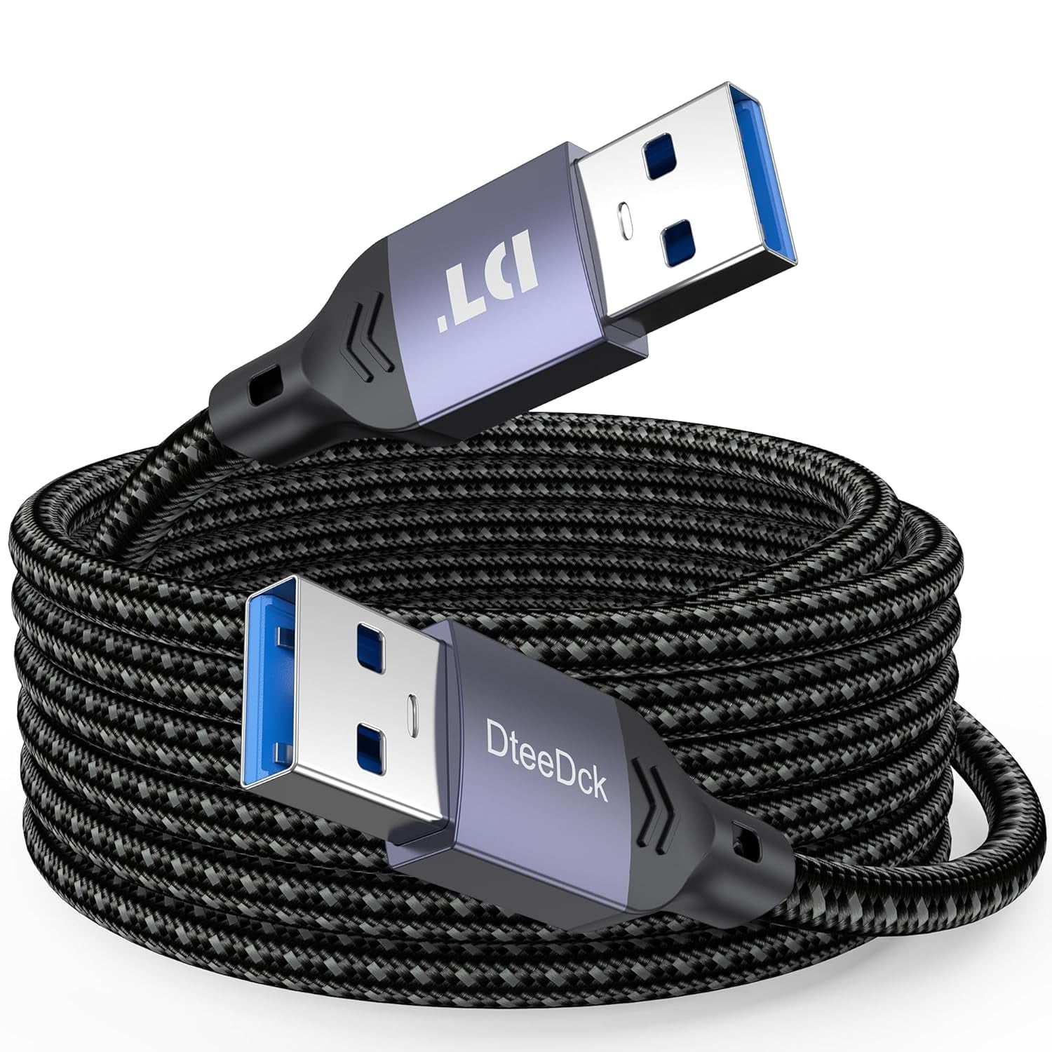 USB to USB Cable 10 Ft, 5Gbps Long USB 3.0, 60W Type A Male to Male ...