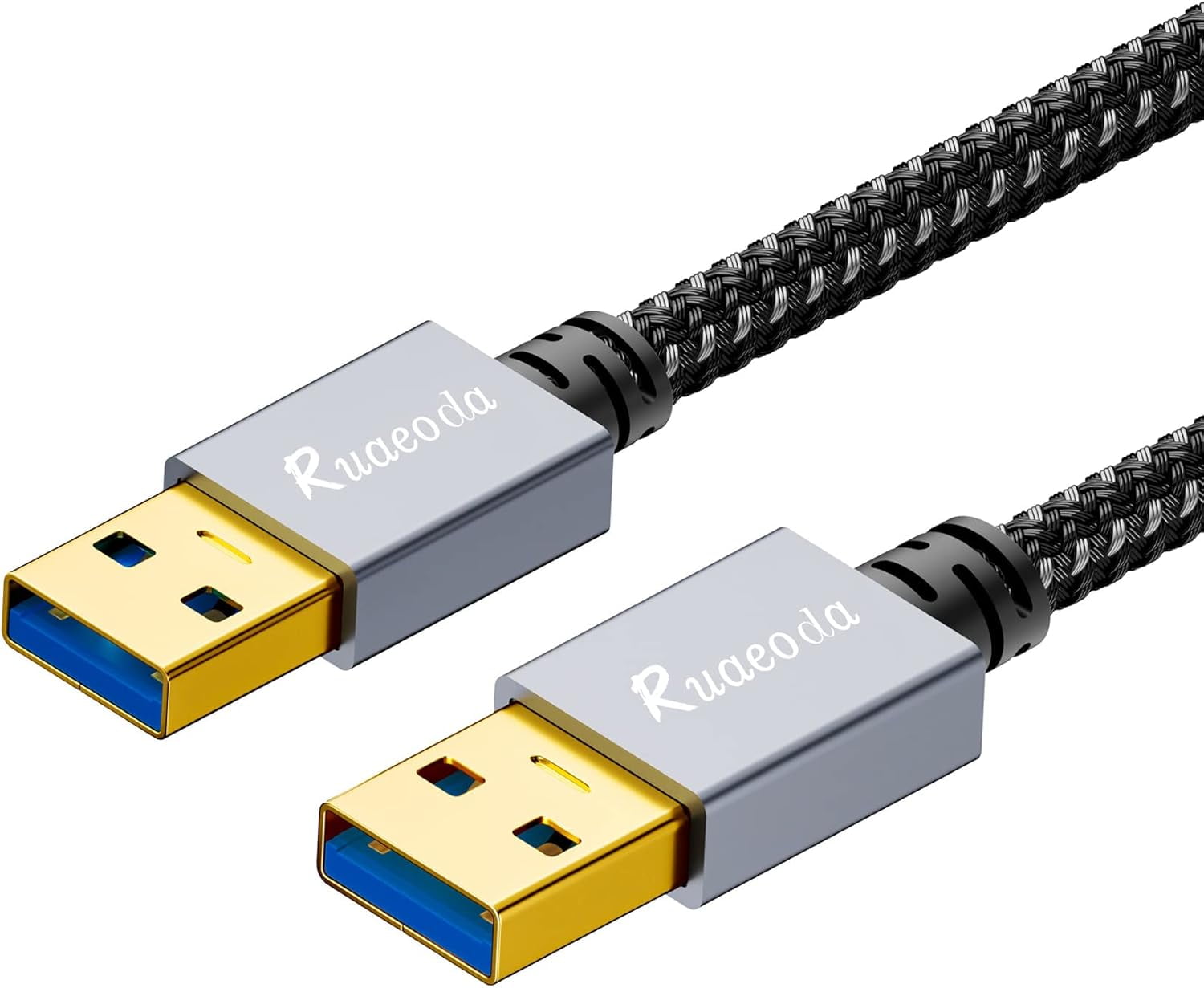 USB to USB Cable 10 ft, USB 3.0 Male to Male Type A to Type A Double ...