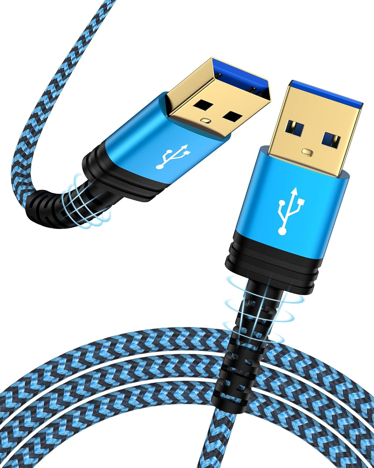 USB to USB Cable, Male to Male USB 3.0 A to A Extension Cable, Durable ...