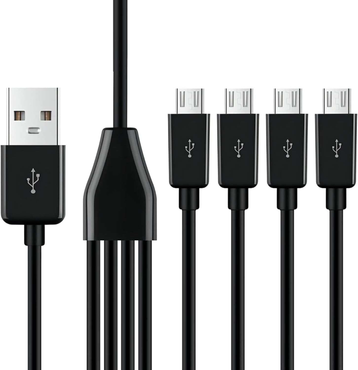 USB A to USB Micro Charging Cable, 4 in 1 Multi Charger Cable Micro USB ...
