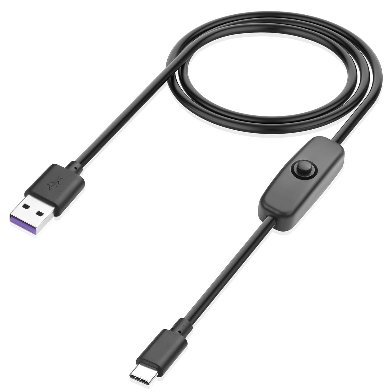 USB to USBC Switch Charging Cable 4A USB-A Male to Type-C Male Power ...