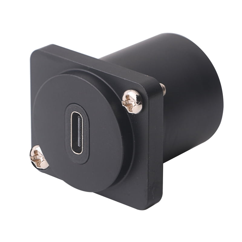 USB USBC Type C Typec Female to Female F-F Panel Mount Extention Round ...