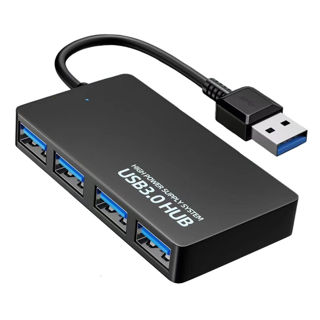 USB Version 4 Port Multiple Device Unifier Outlet and Play Splitter for Laptop Desktop PC ...