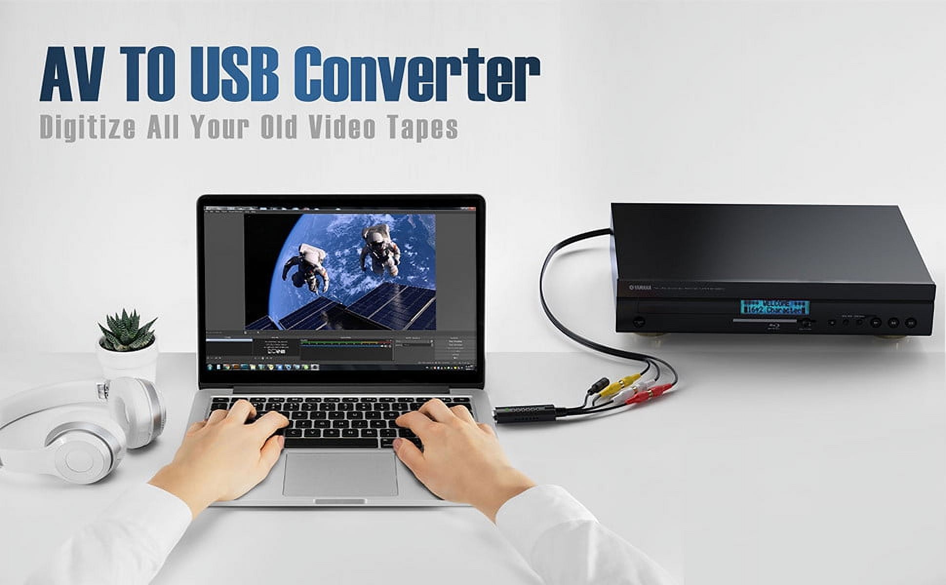 USB Video Capture Card | High-Definition VHS to Digital Converter | RCA ...
