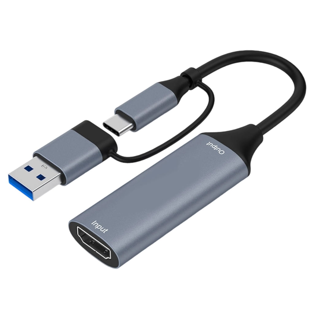 USB Video Capturing Card Digital Converter USB+Type C to HDTV Video ...