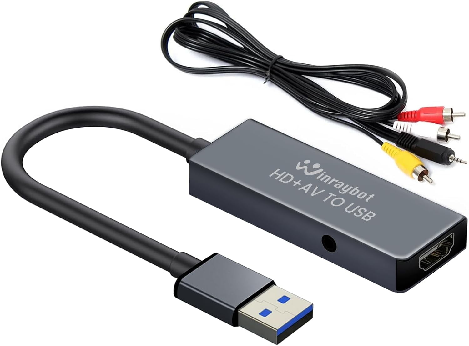USB Video Card for VHS/HDMI/AV/ - Analog to Digital Video Converter ...