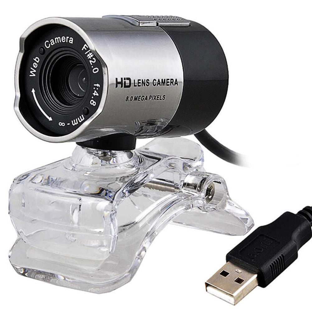 USB Video Webcam HD Video Camera 360°Rotation Adjustable Webcam Built ...