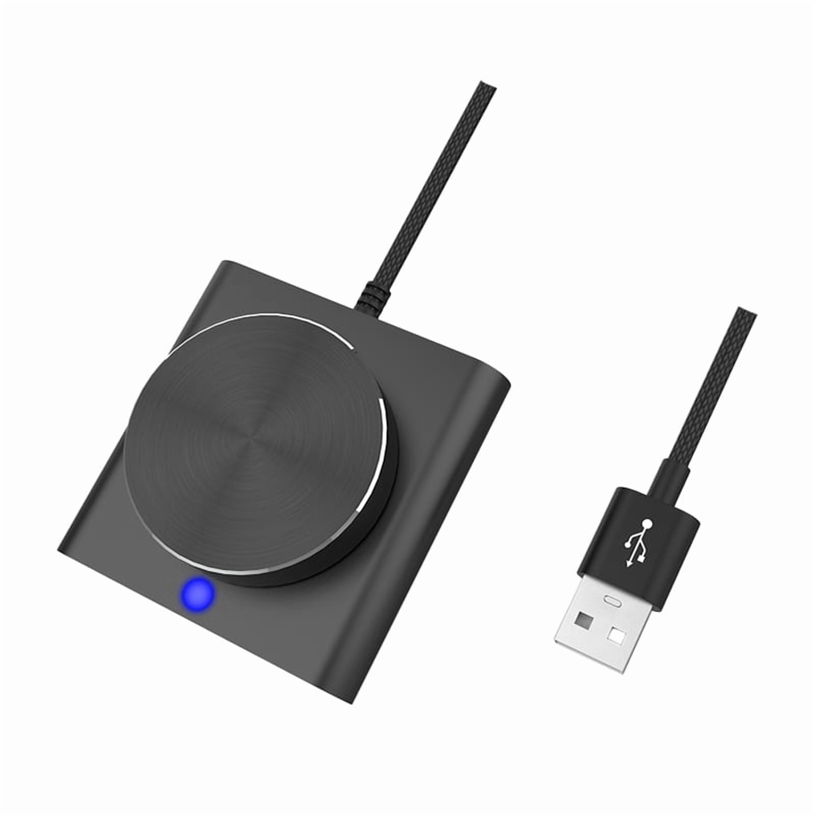 USB Volume Control Knob External Audio Adjuster with USB Cable for PC ...