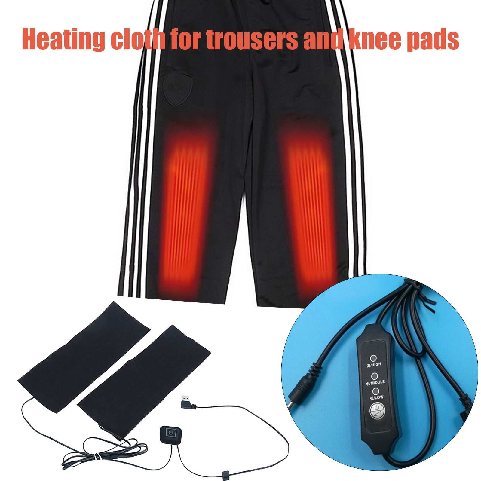 USB Waist Heating Pad | 3-Speed Heated Compress Sheet | Adjustable ...