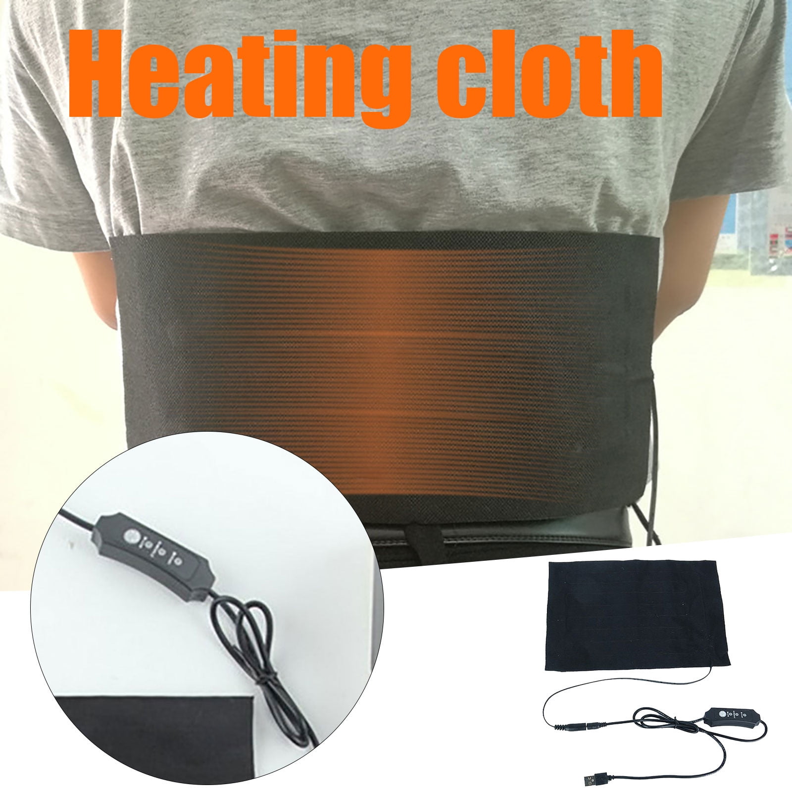 USB Waist Heating Sheet Warm Heat Compress Three-speed Thermostat Timin ...