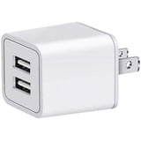 USB Wall Charger, 2-Port USB Charger Home Travel Wall Plug Power ...