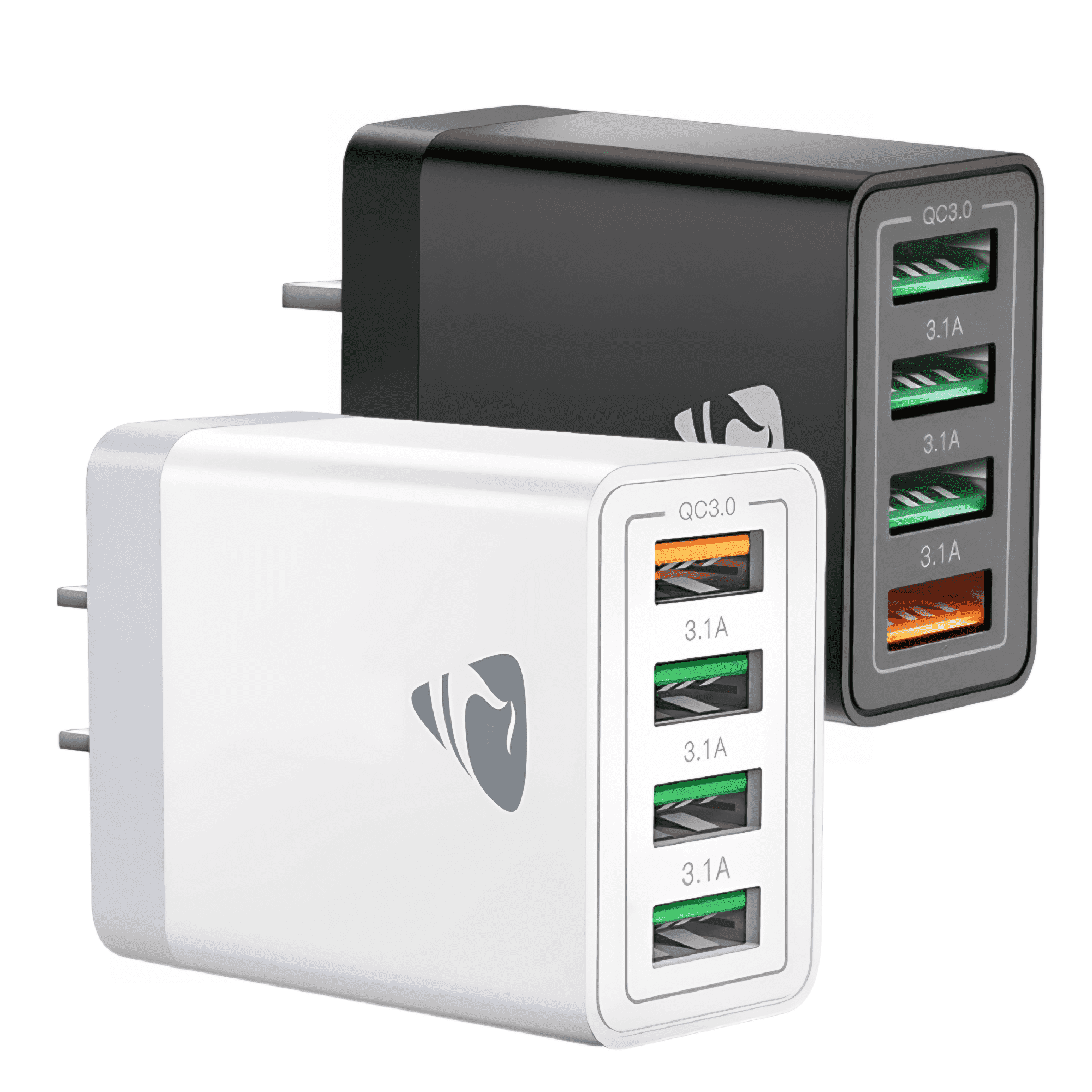 Aioneus USB Wall Charger, 40W 4-Port Fast Charging Block, Compact ...