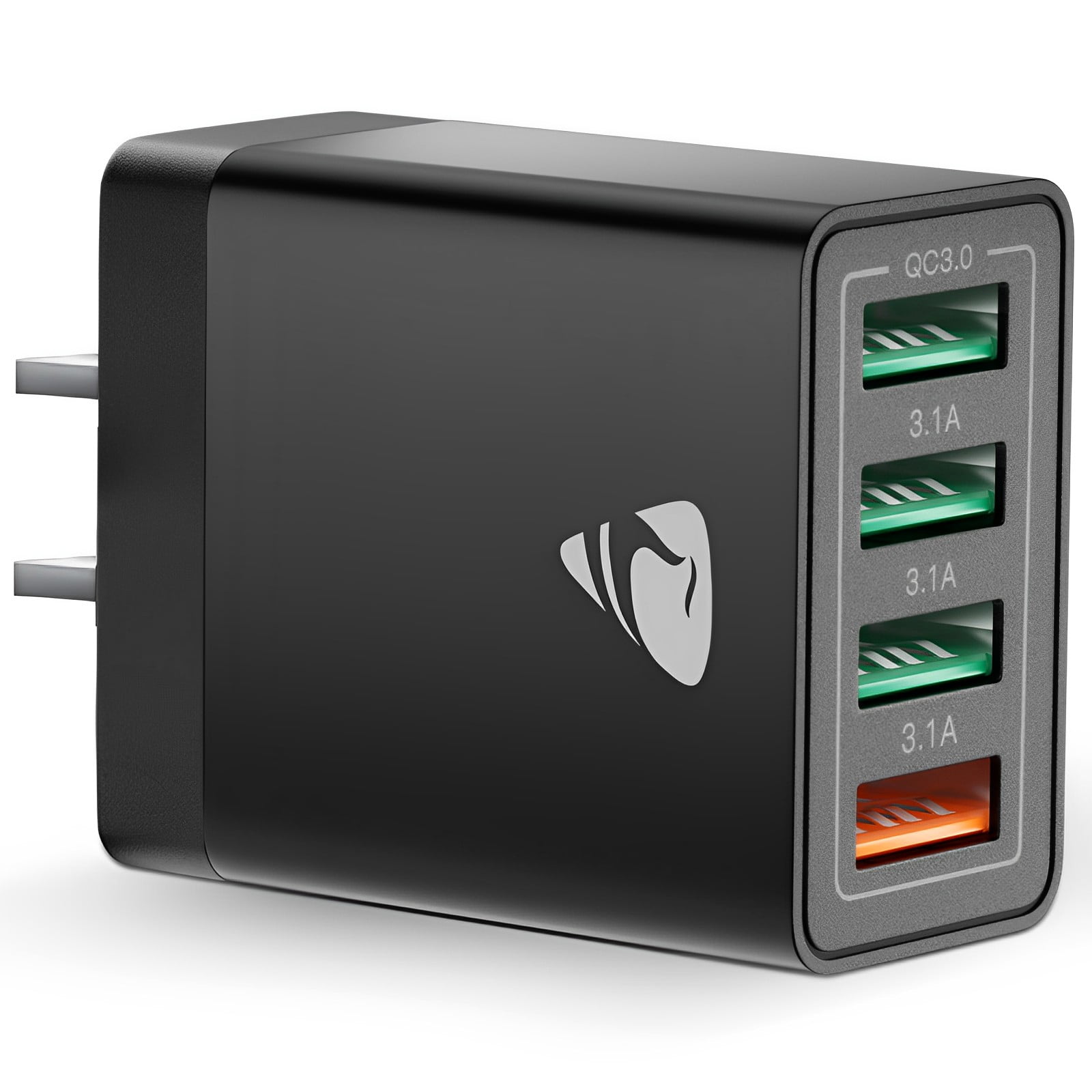 USB Wall Charger Block, 40W 4-Port Fast Charging Block Power Adapter ...