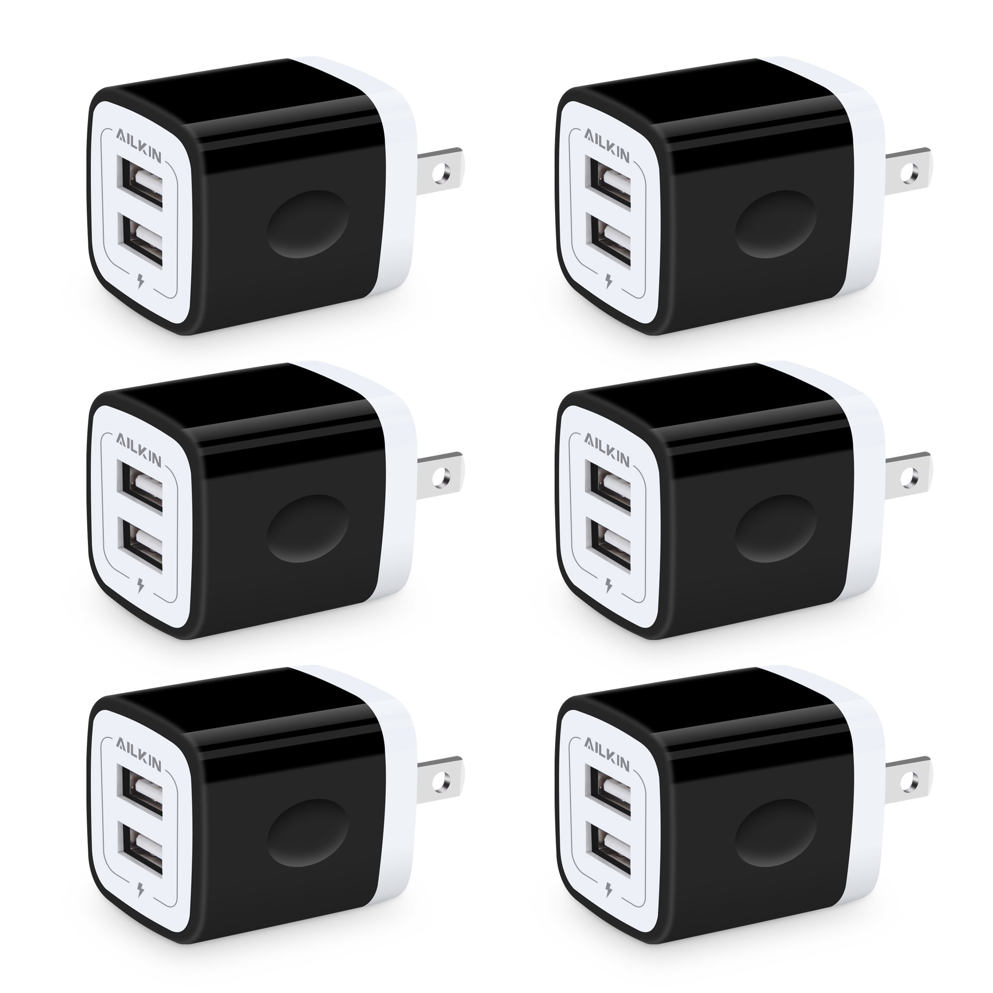 USB Wall Charger Block,Charging Blocks,6PCS USB Charger Adapter,2.1A ...