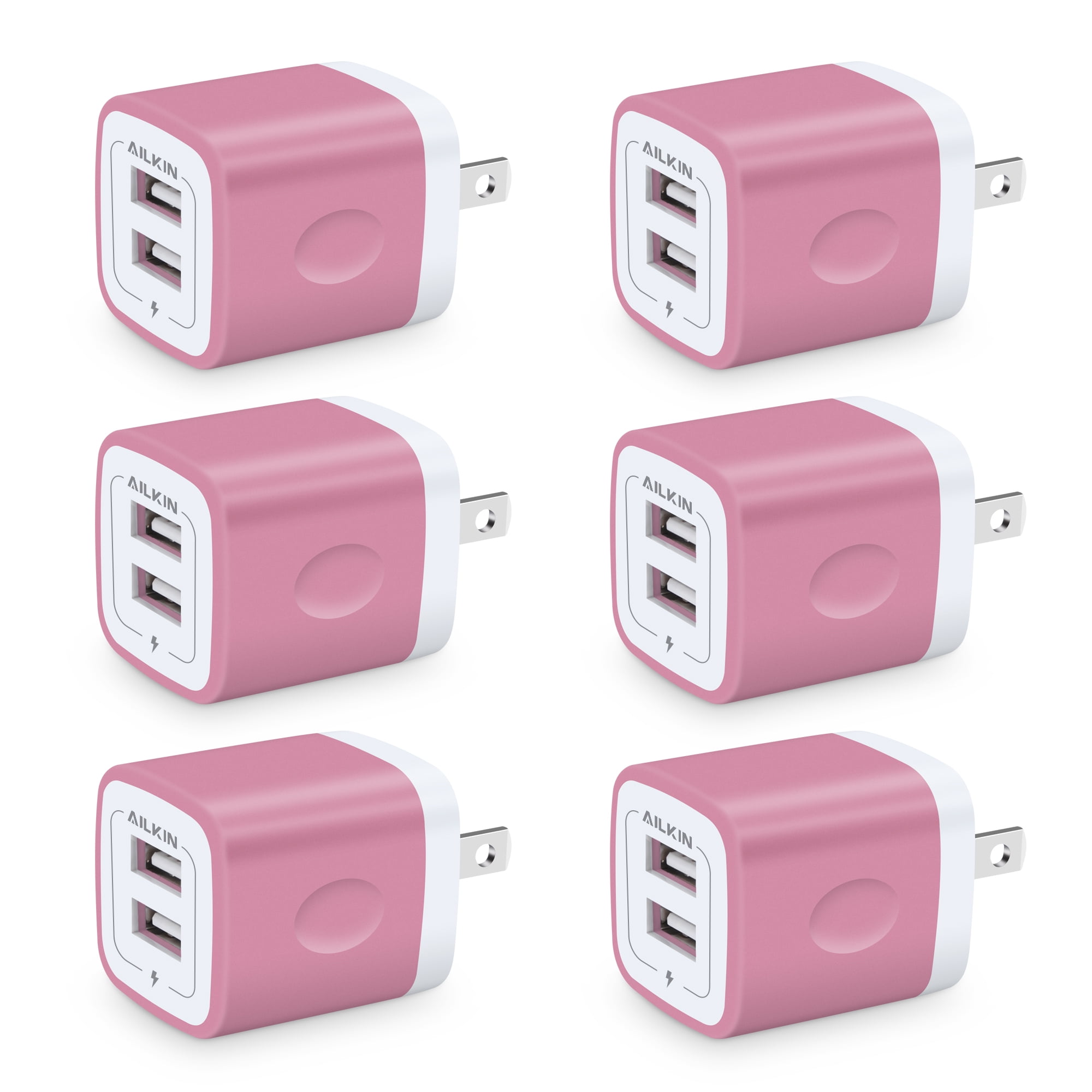 USB Wall Charger Block,Charging Blocks,6PCS USB Charger Adapter,2.1A ...
