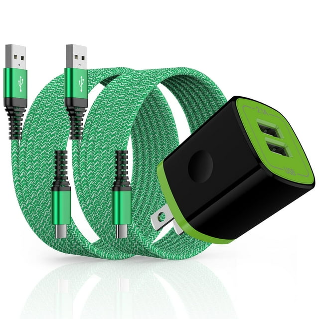 USB Wall Charger Block, Hootek 2.1A Dual Port USB Charger Block with ...