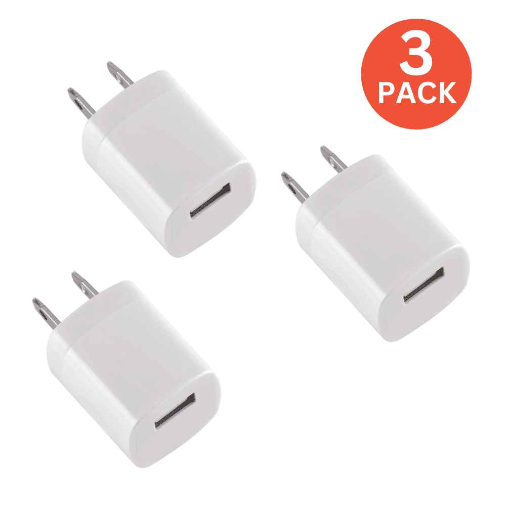 USB Wall Charger Cube, 1A/5V USB Adapter Block, USB Adapter Power Plug ...