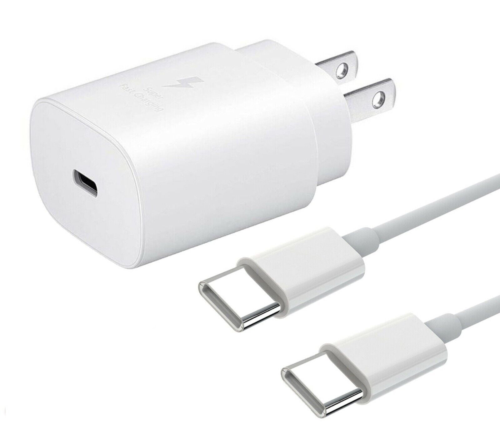 USB Wall Charger Fast Charger + 3Ft Type-C Cable Kit AC Home Power ...