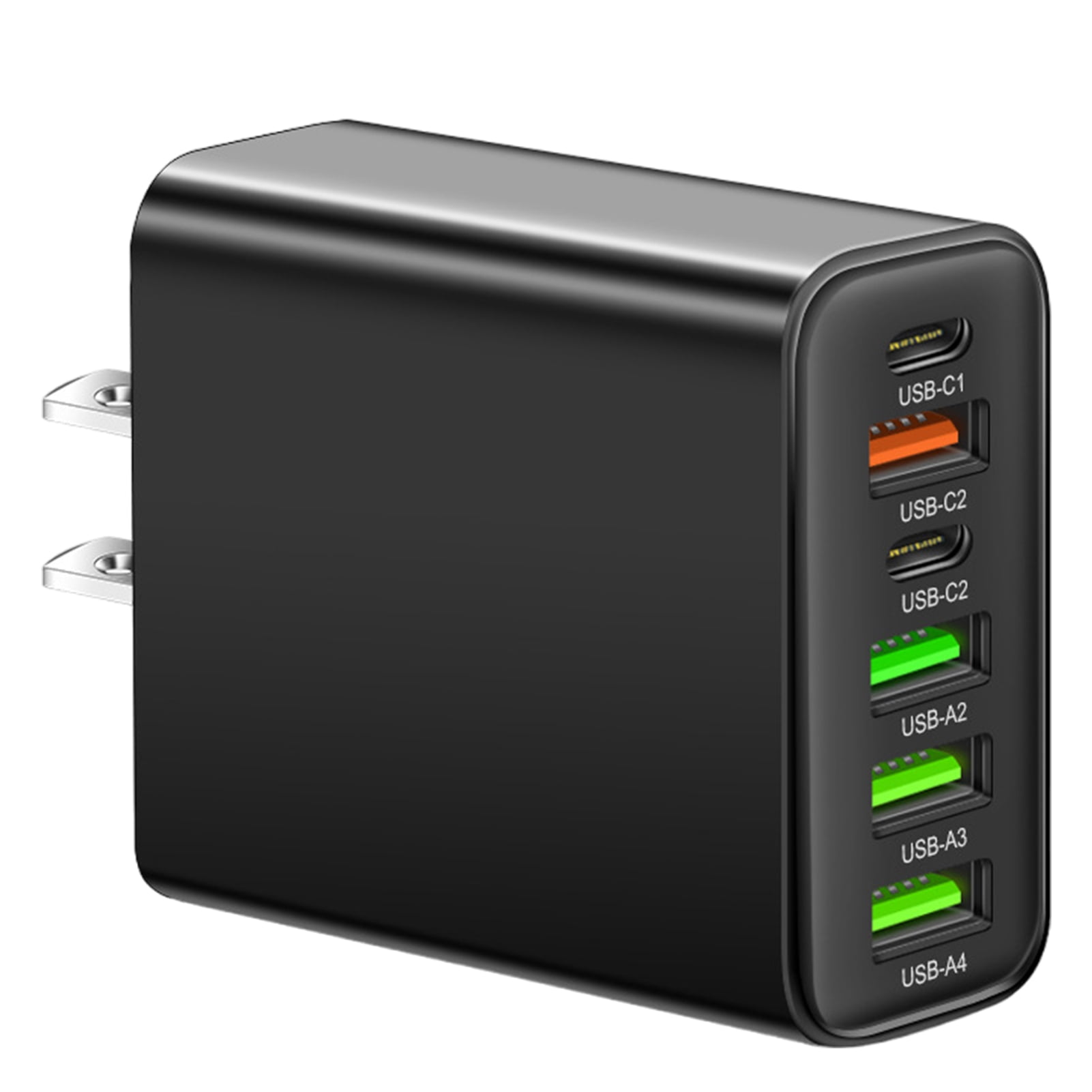 USB Wall Charger Fast Charging, Fast Wall Charger with 2 Type C PD, 4 ...