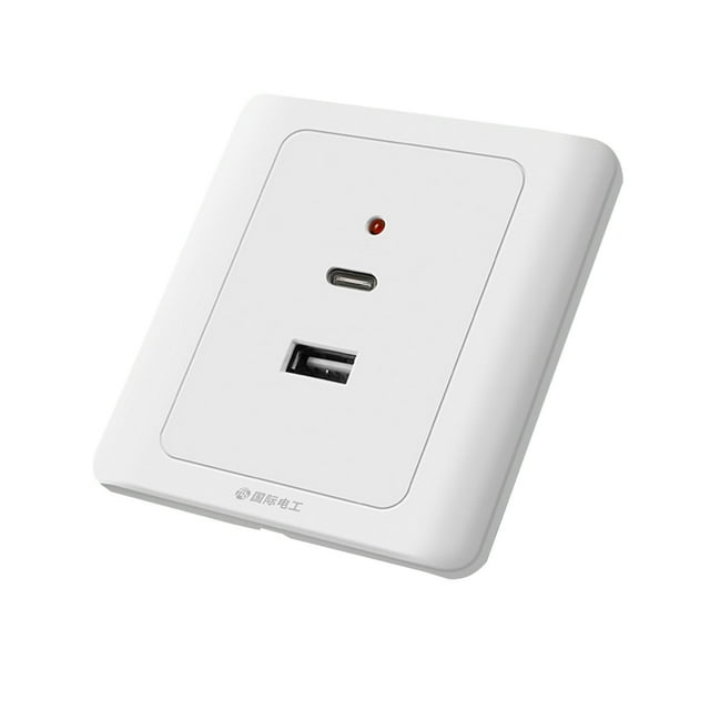 USB Wall Outlet TypeC Wall Outlets Receptacle Tamper-Resistant USB ...