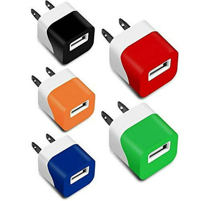 USB Wall Plug, 5V Mini USB Power Adapter 1A Wall Charger Block 1-Port ...