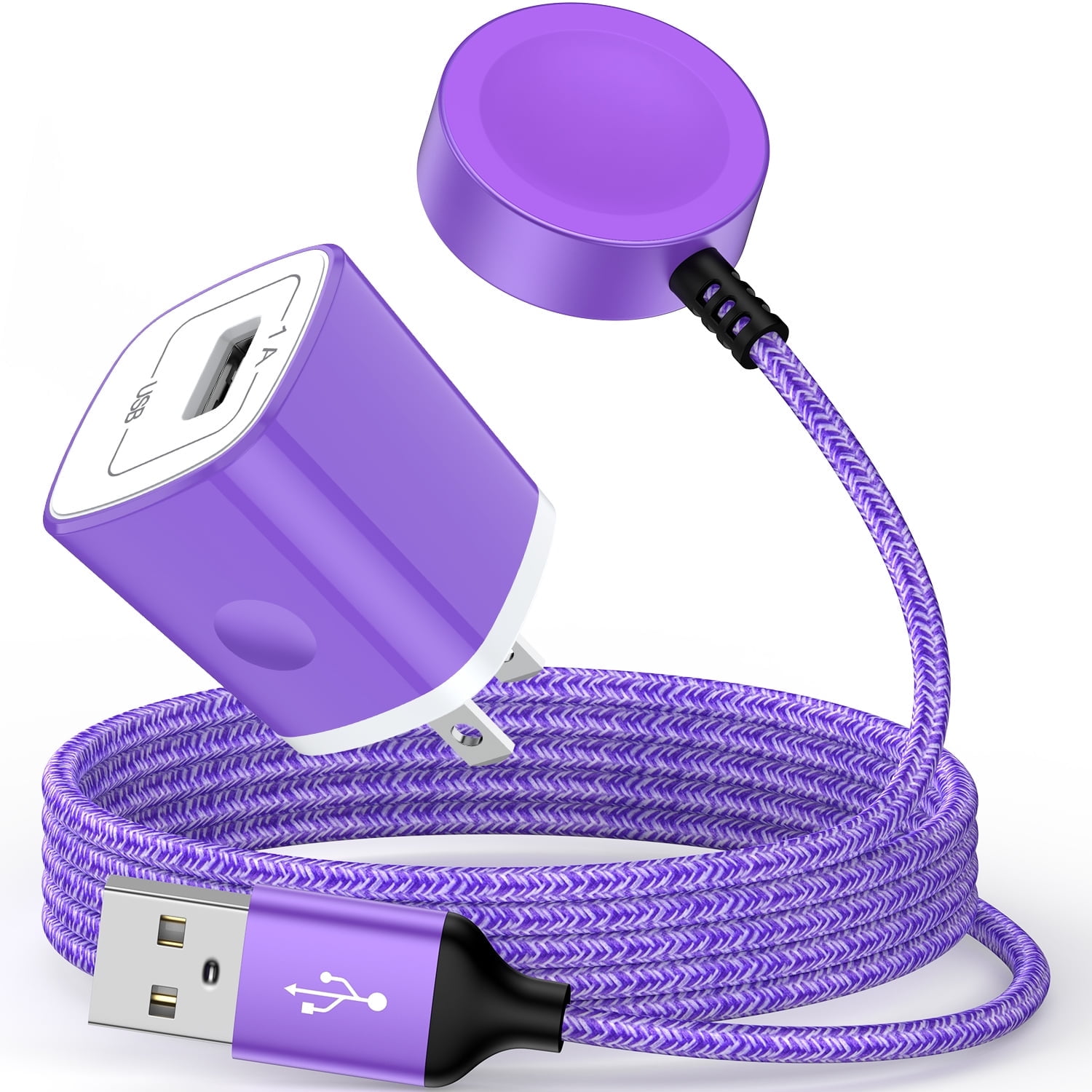 USB Watch Charger,USB Charger Block Fast Charging w/ 3FT USB Charger ...