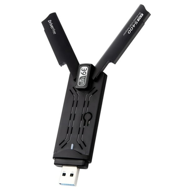 USB WiFi 6E Adapter，AX5400Mbps Tri Band 2.4GHz/ 5GHz/6GHz Wireless ...