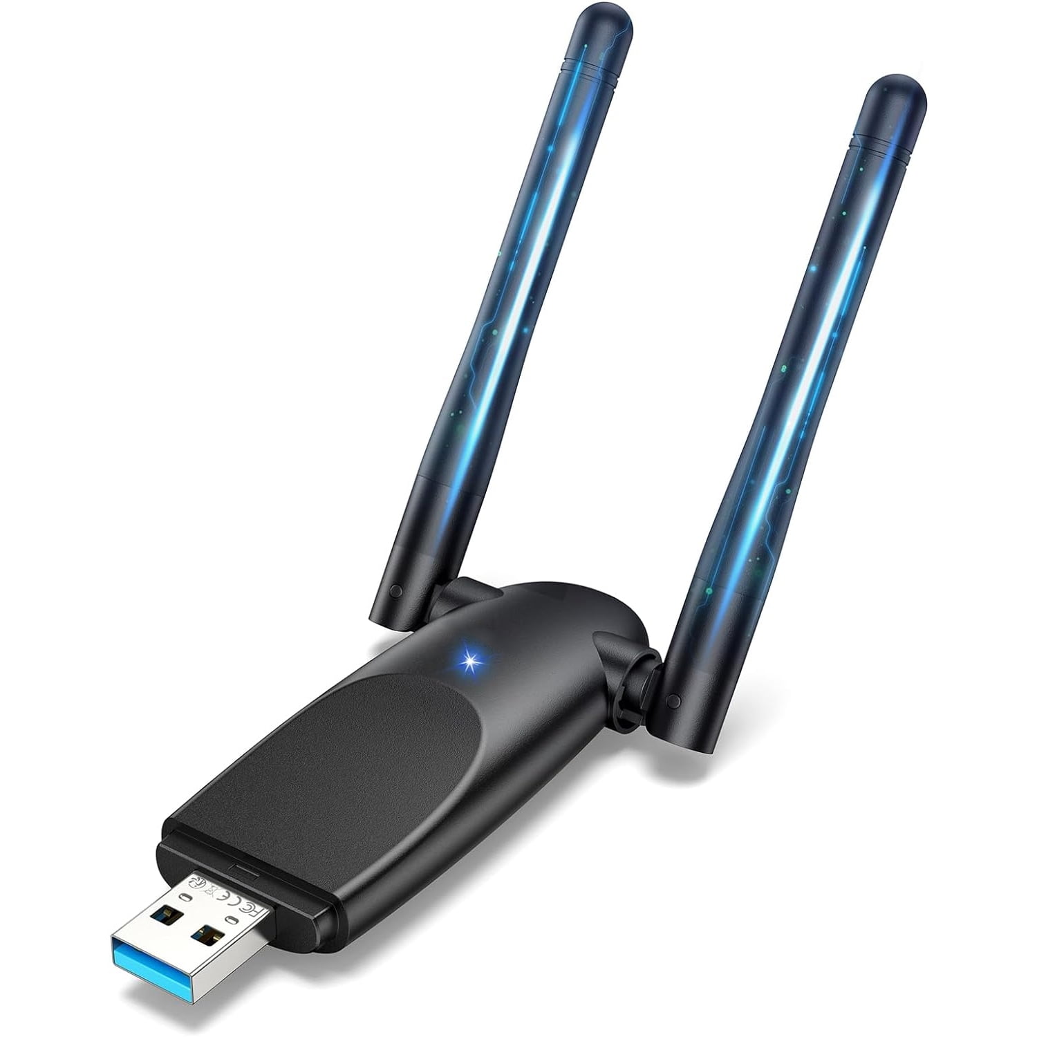 USB WiFi Adapter for Desktop PC AC1300mbps, PC WiFi Adapter with High ...