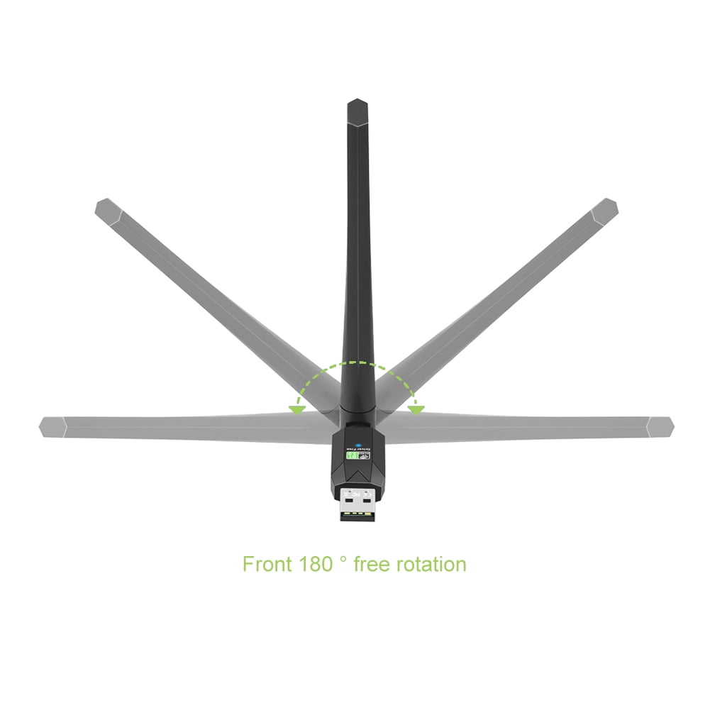 USB WiFi Dual Band Adapter 600Mbps Bluetooth-Compatible5.0 USB WiFi ...