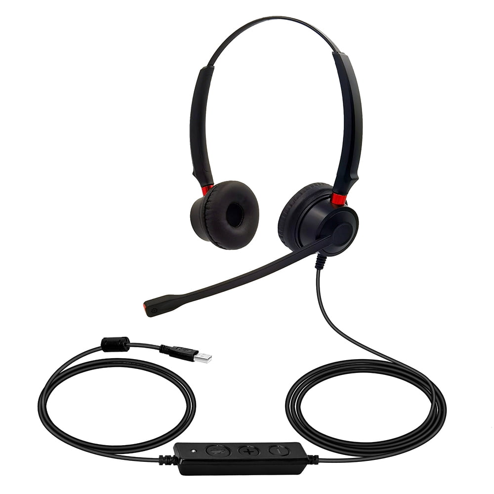 USB Wired Computer Headset with Microphone Noise-reduction Universal ...