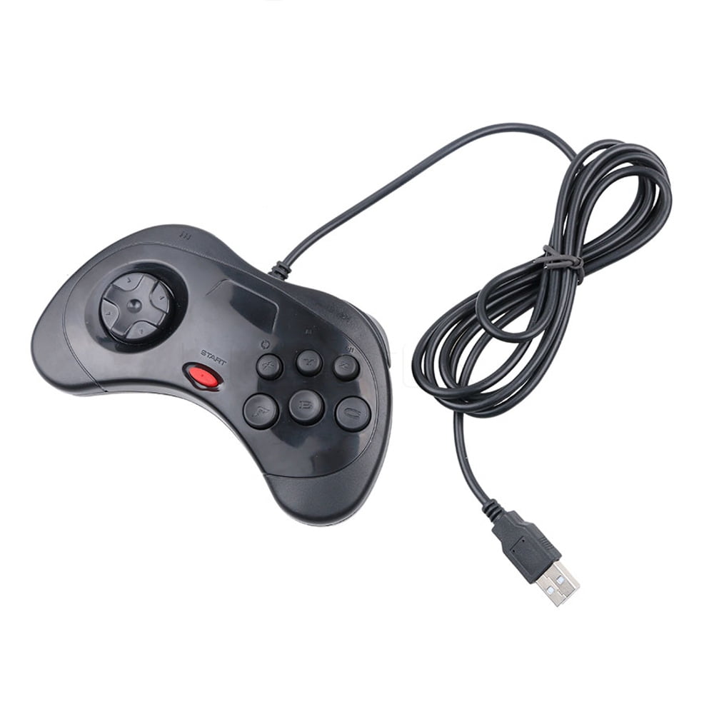 USB Wired Game Controller For Sega Saturn System And PC - Classic Style ...