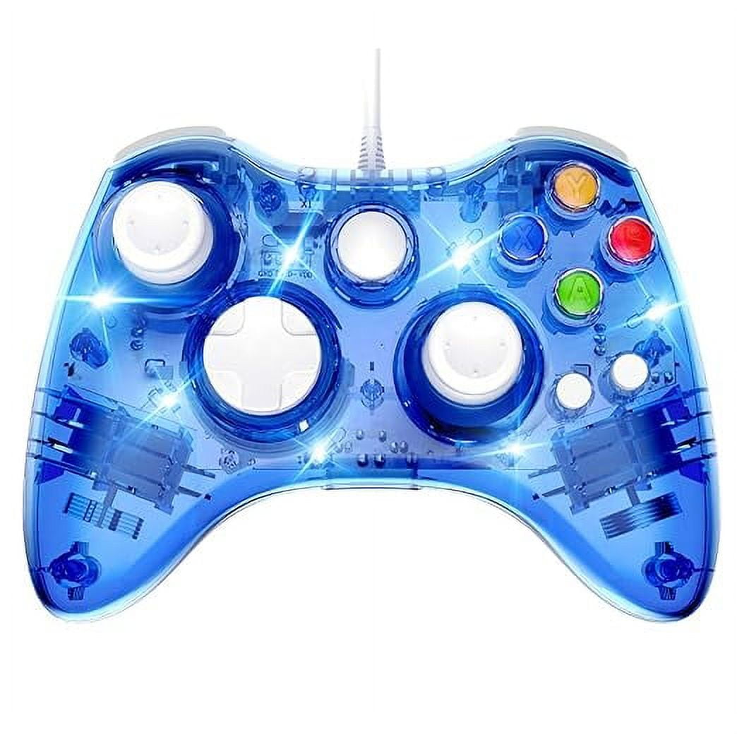 USB Wired Gaming Controller Joypad Gamepad for Microsoft Xbox 360 (Blue ...