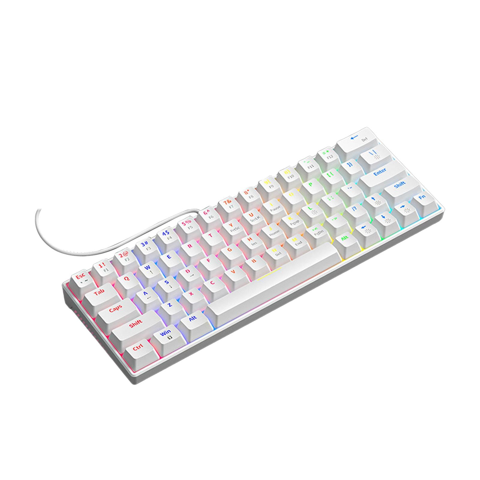USB Wired Mechanical Keyboard Portable Plug and Play Compact Laptop ...
