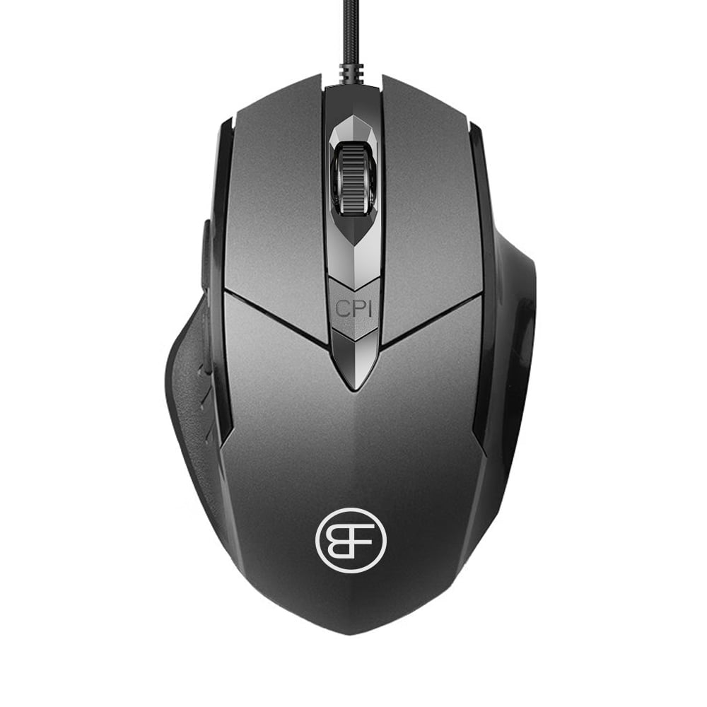 USB Wired Mouse, 7200 DPI Corded Computer Mouse with 6-Button Cord ...