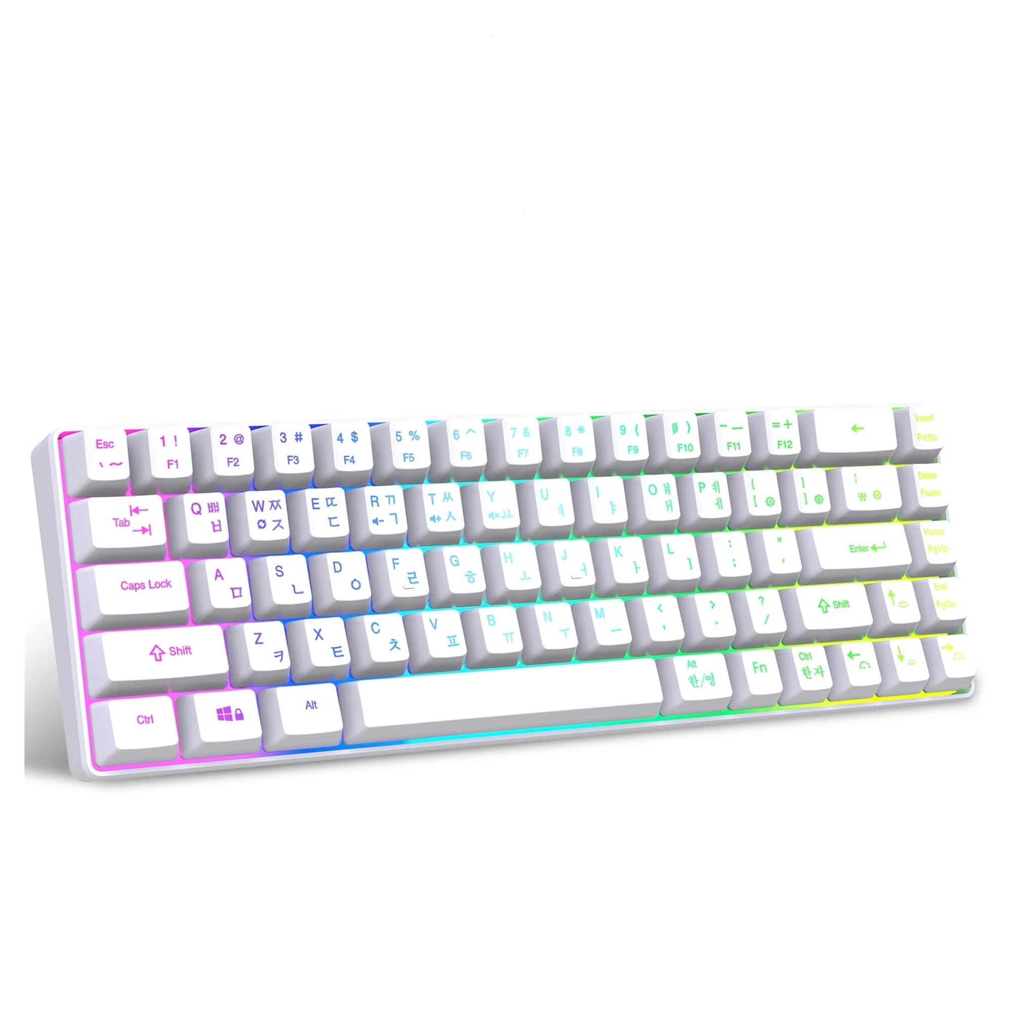 USB Wired RGB Backlit 68-key Mechanical Keyboard - Walmart.com