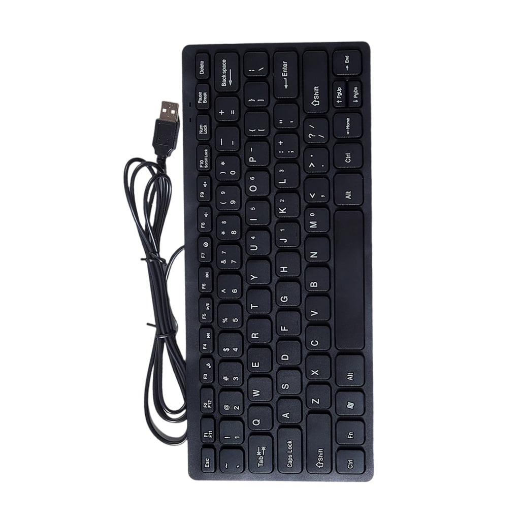 USB Wireds Mini Keyboards 78 Key Slim and Ergonomic for Desktop ...